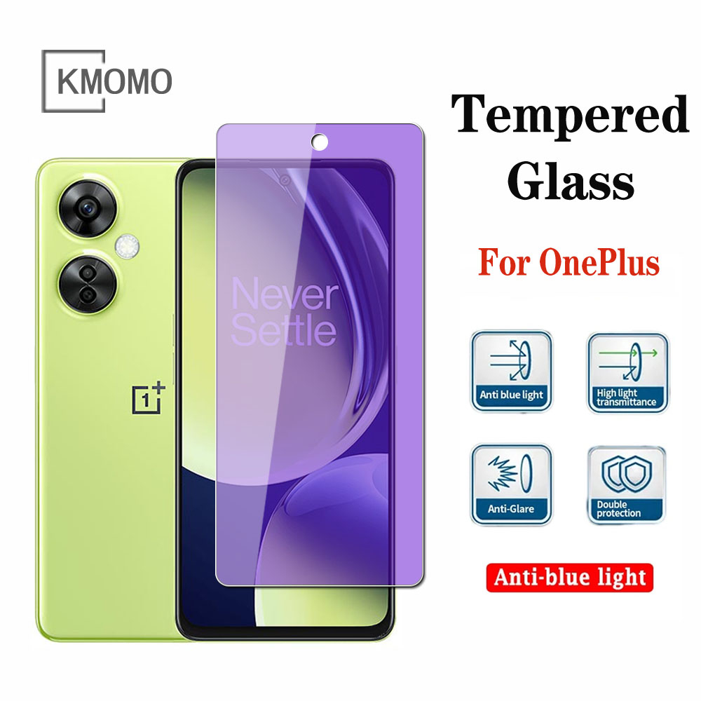 Anti-blue light tempered glass for OnePlus Nord CE 3 Lite 11 10R 10 ACE ...