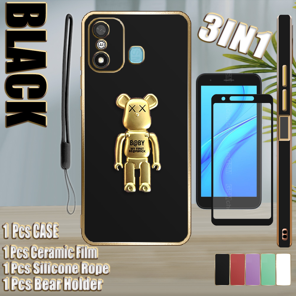 3 IN 1 For Itel A27 A27 Pro A27 LTE P17 A551L Soft Silicone ...