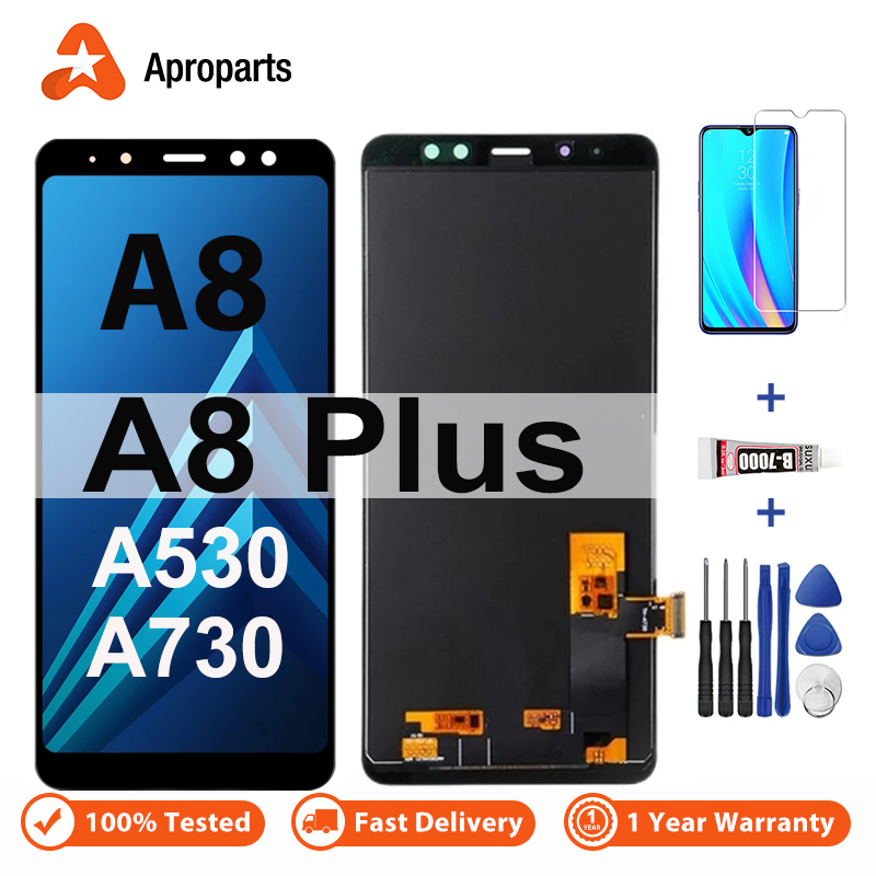 LCD For Samsung Galaxy A8 A8 Plus A8+ 2018 A530A730 SM-A730F A530F/DS ...