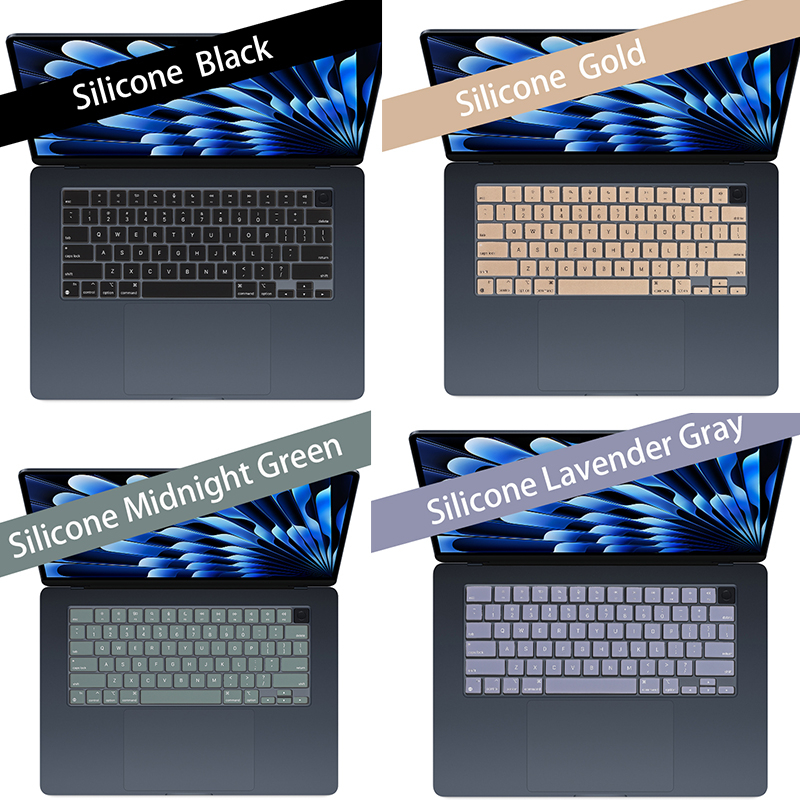 Silicone Keyboard Cover Sticker compatible for macbook New air 15.3 ...