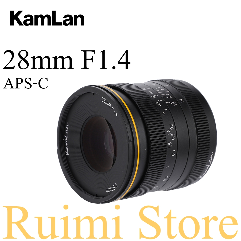 Kamlan 28mm f1.4 Wide Angle APS-C Large Aperture Manual Focus Lens for ...