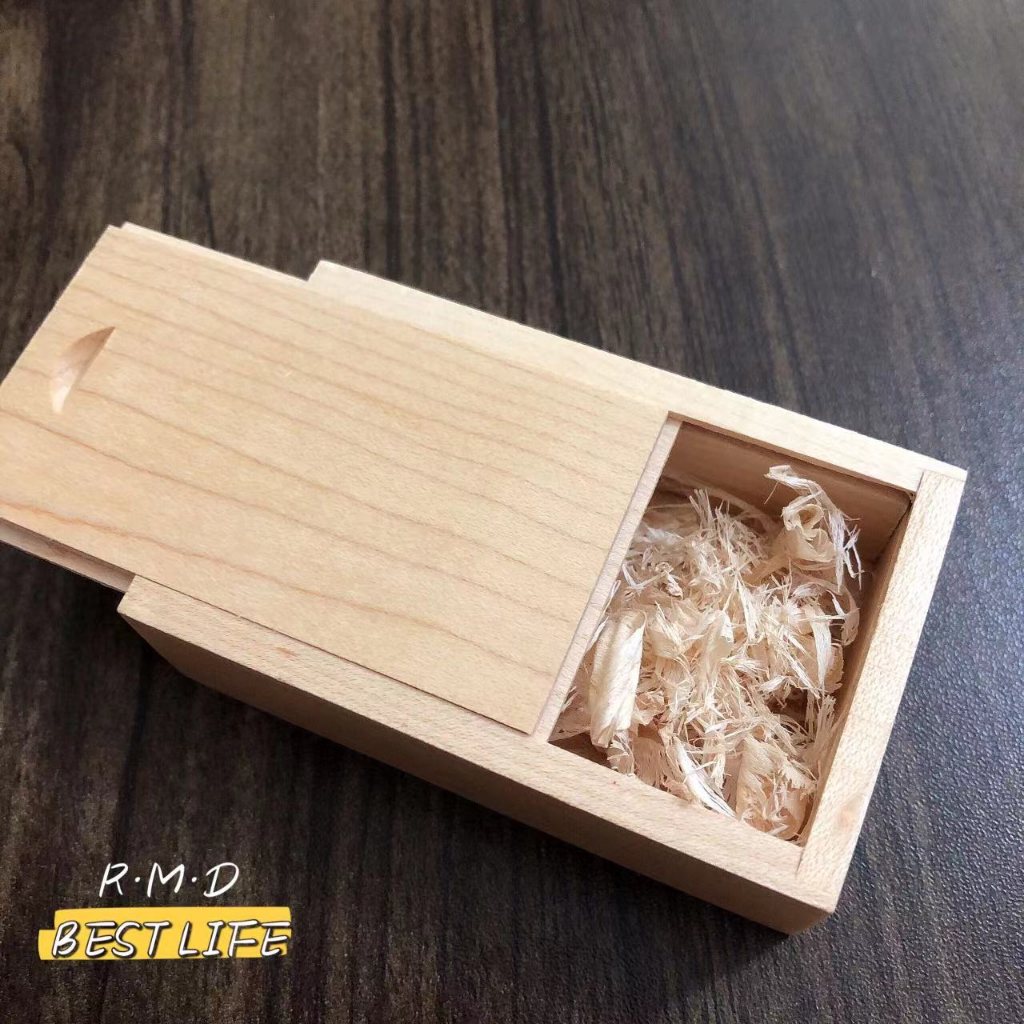 Wooded box for pen drive Push-pull box for thumb drive | Shopee Philippines