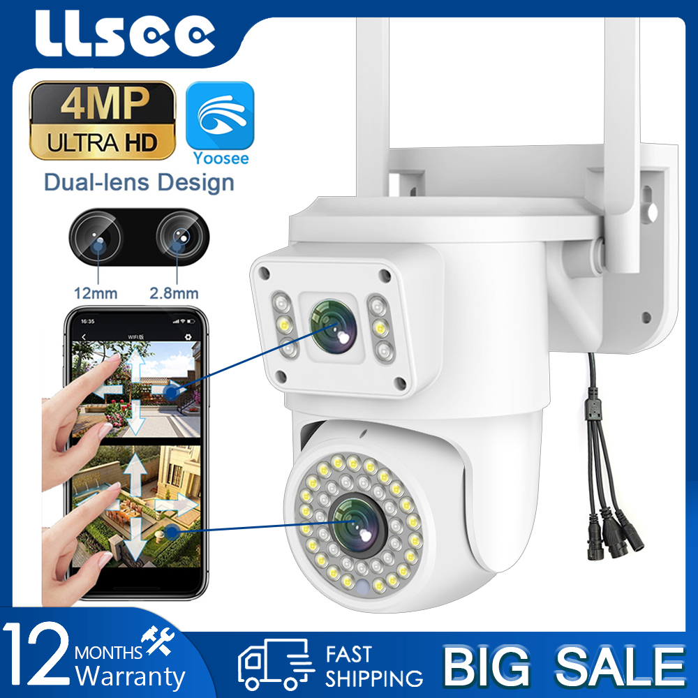 LLSEE Yoosee CCTV Camera Wi-Fi Wireless Outdoor Ip Security 4K 8Mp Ptz ...