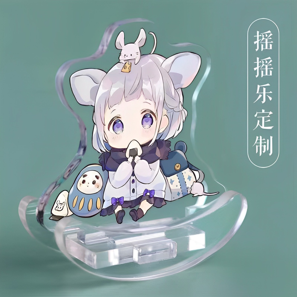 【Custom】Acrylic Keychain Standee stand Keyring key chain string Badges ...