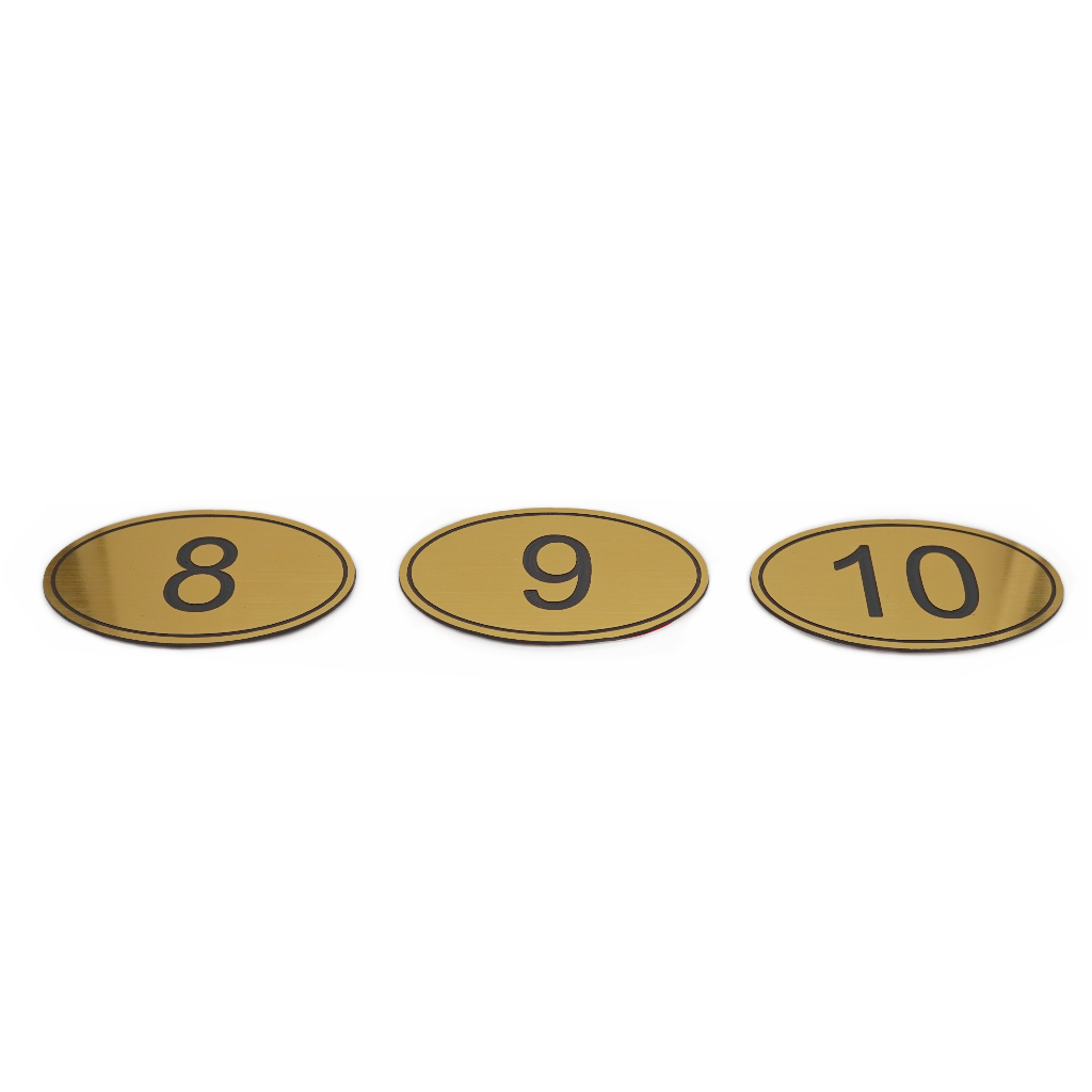 9cm Oval Number Plate Dining Table Plate | Shopee Philippines