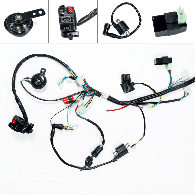 12V horn+five function switch+buzzer+igniter+relay+high-voltage package ...