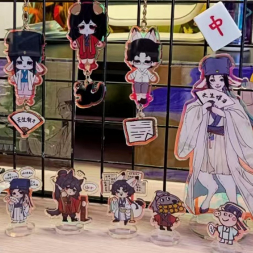 【Custom】Acrylic Keychain Standee stand Keyring key chain string Badges ...