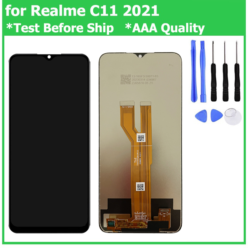 For Realme C11 2021 RMX3231 LCD Display Touch Screen Glass Digitizer ...