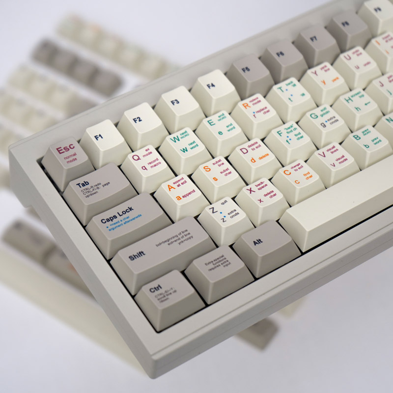 GMK Retro programmer 143 retro keycap mechanical keyboard keycap PBT ...