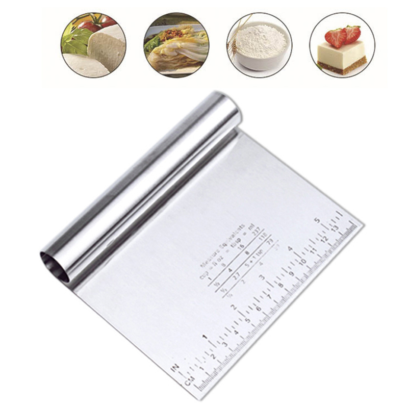 1pcs Stainless Steel Pastry Spatulas Cutters With Scale Sandwich Cutter ...
