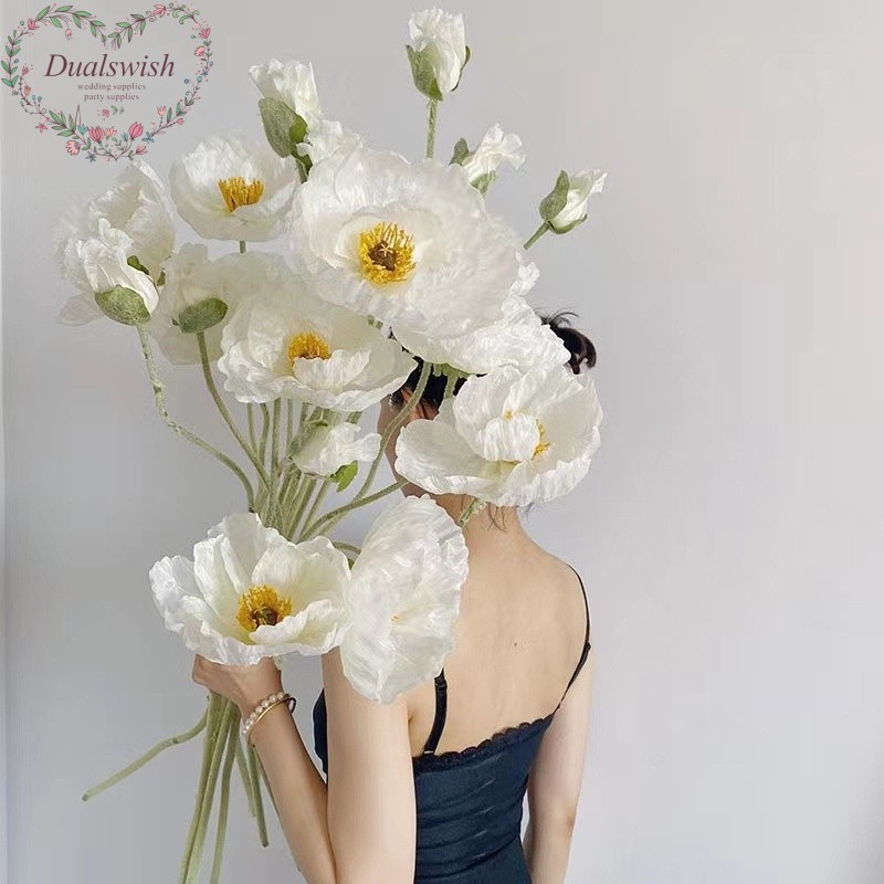 Dualswish 105cm Long Large Beauty Simulation Flower Yu Fake Silk Flower ...