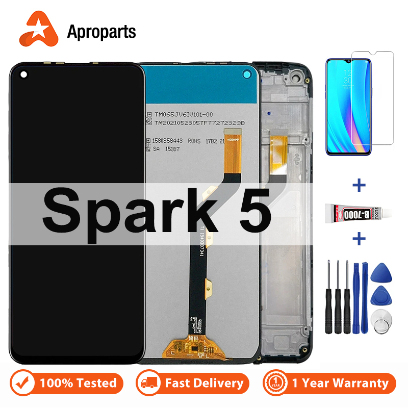 Screen For Tecno Spark 5 KD7S Spark 5 Pro KD7 KD7H LCD Display Touch ...