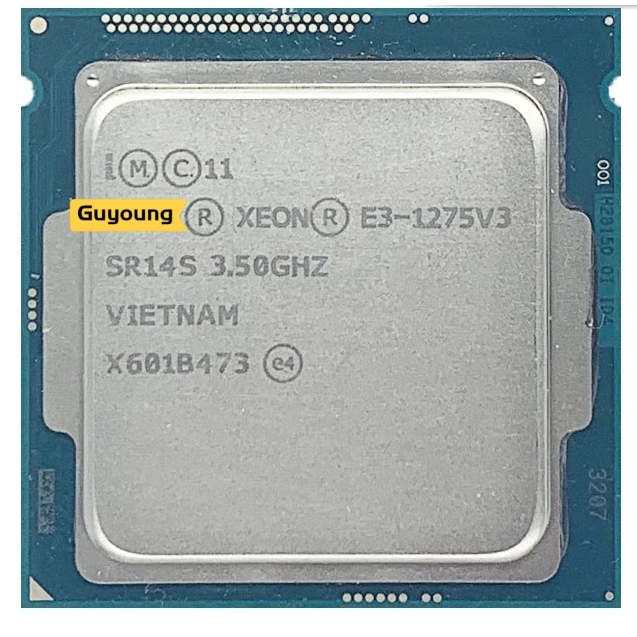 YZX Xeon E3-1275 V3 E3 1275 V3 E3-1275V3 E3 1275V3 3.5 GHz Used Quad ...