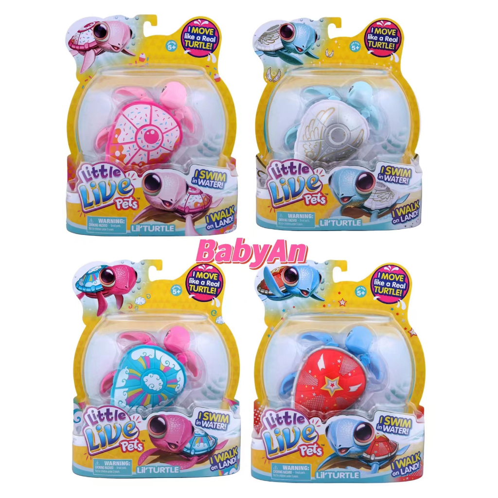 Little Live Pets, Lil' Turtle Interactive Toy Turtle That Swims In ...