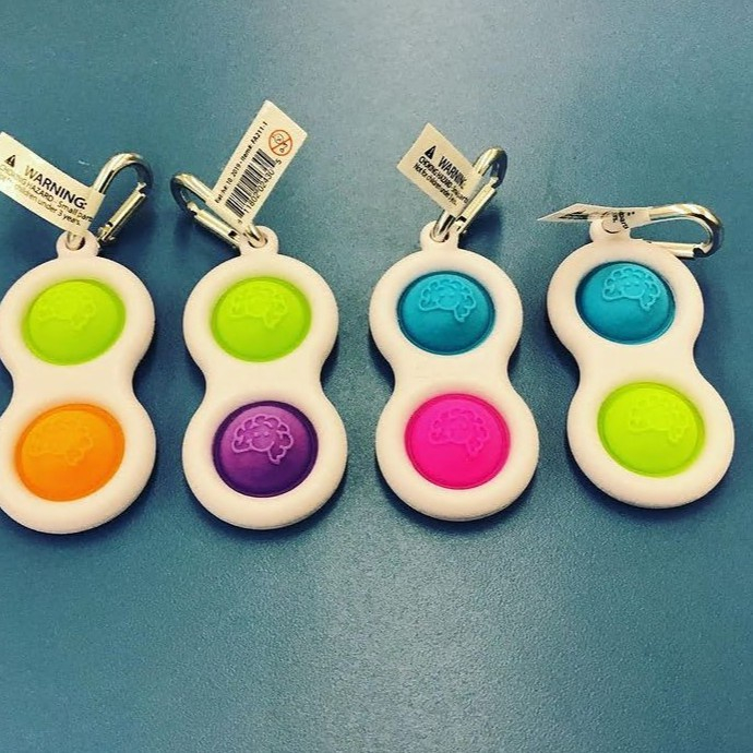 Fidget toy Fat brain simple dimple key chain stress release toy ...