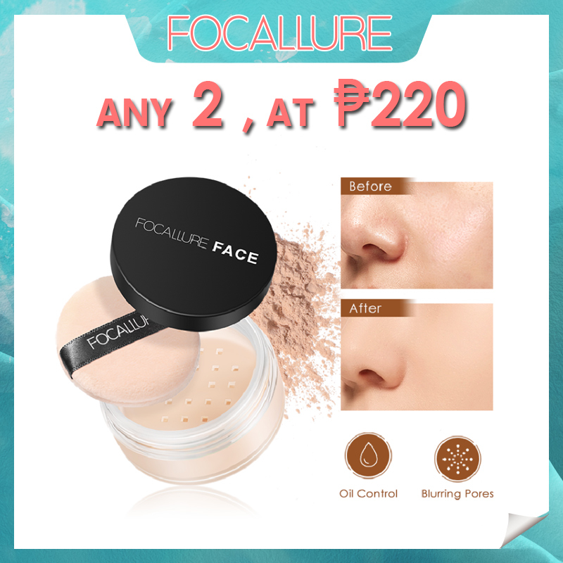 FOCALLURE 3 Colors Loose Setting Powder Oil Control Smooth Lasting anti ...