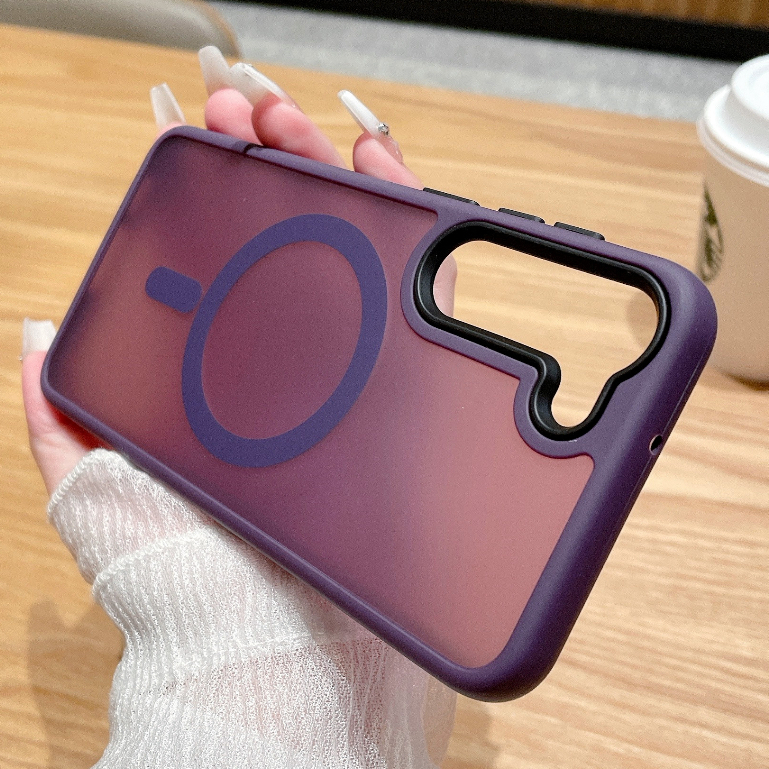 Magnetic Casing For Samsung S22 S23 Ultra Plus Matte Skin Feel ...