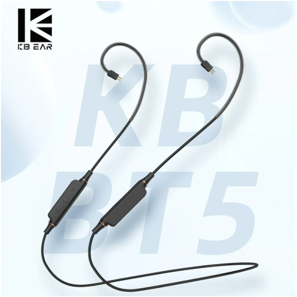 KBEAR BT5 Earhook Bluetooth 5.1 Upgrade Cable HD Mic 2Pin/QDC/TFZ SBC/AAC Protocol Wireless ...