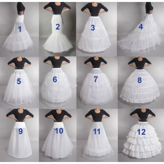 Bridal Petticoat Crinoline Slip for Women Dress Ball Gown Multi Styles ...