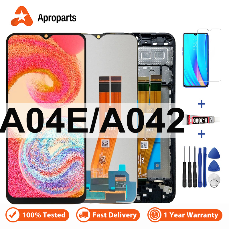 Display For Samsung Galaxy A04E A042 SM-A042F A042M/DS LCD Touch Screen Digitizer Assembly With ...