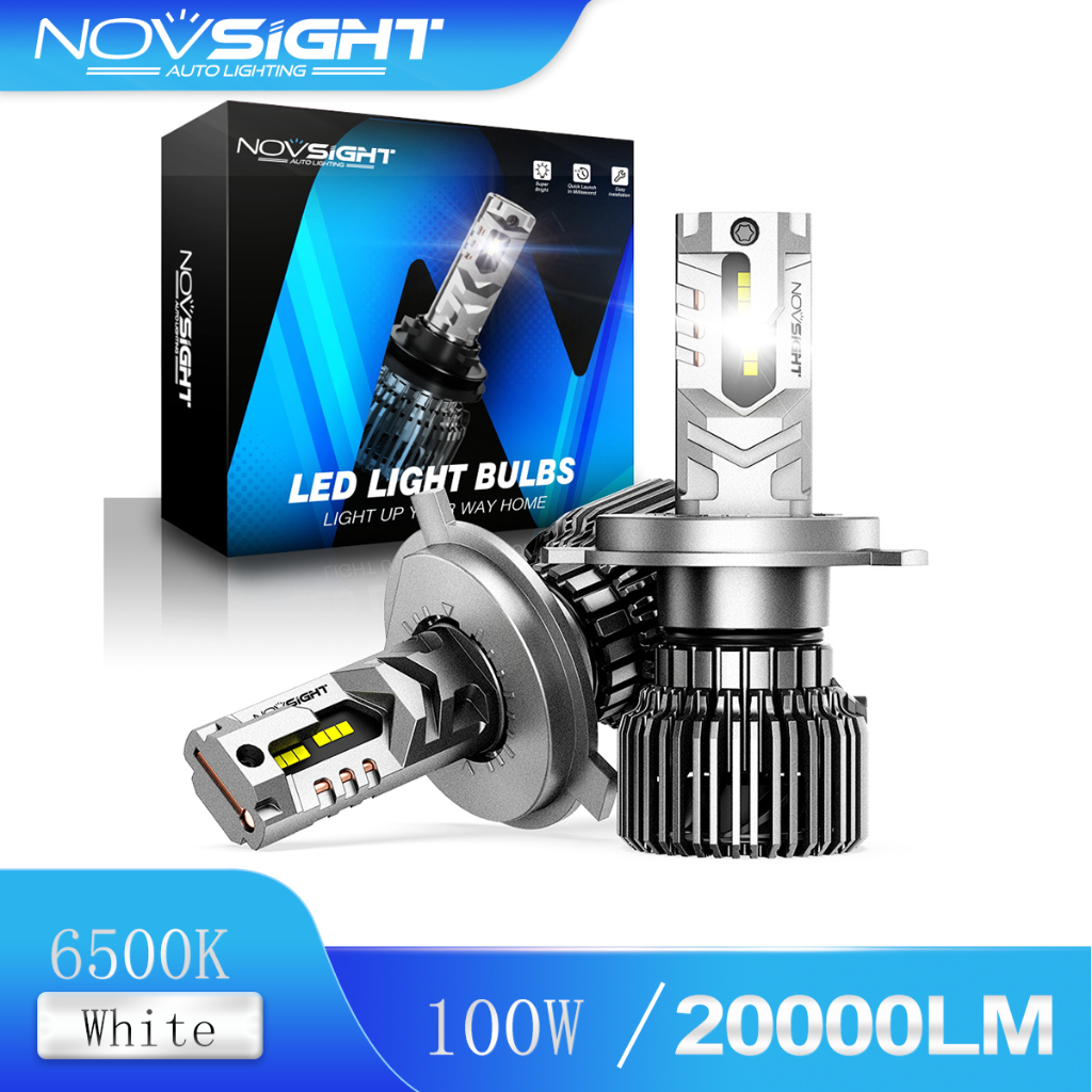 Novsight N75 Car H4 Led Headlight 100w 20000Lm 6500k | Shopee Philippines