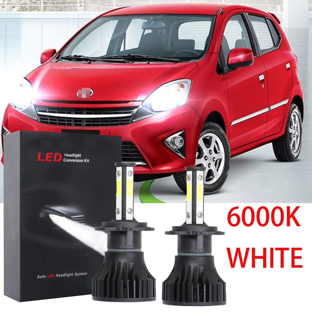 For Toyota Wigo 2014-2016 1st Gen Headlight Lamp - 6000K LED Bulbs Kit ...