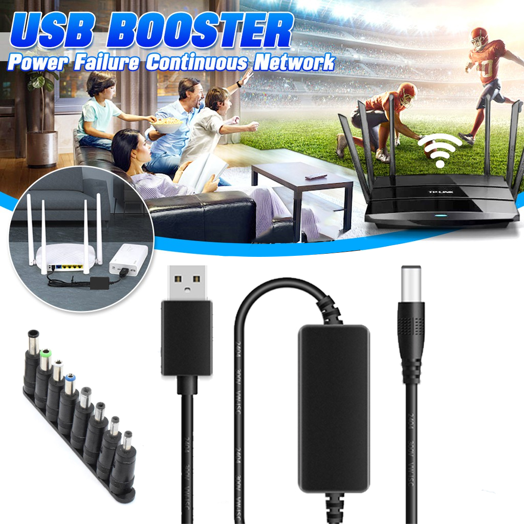 Sgalas Wifi Converter to Powerbank Cable Connector Boost Line USB DC 5V ...