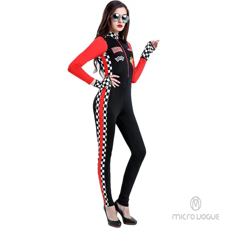Racing Suit cosplay Costume Jumpsuit F1 Motorcycle Suit Nightclub Girl ...