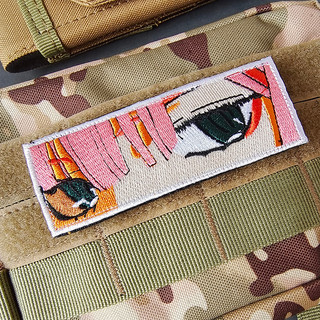 Japanese Style Two-Dimensional Anime Girl Eye Embroidery Velcro Patch ...
