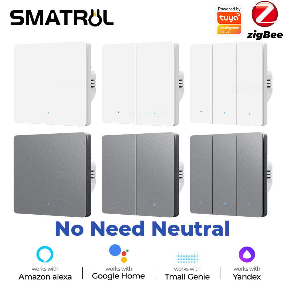 SMATRUL Smart Light Switch Tuya Zigbee No Neutral Wire No Capacitor ... SMATRUL Smart Light Switch Tuya Zigbee No Neutral Wire No Capacitor ...