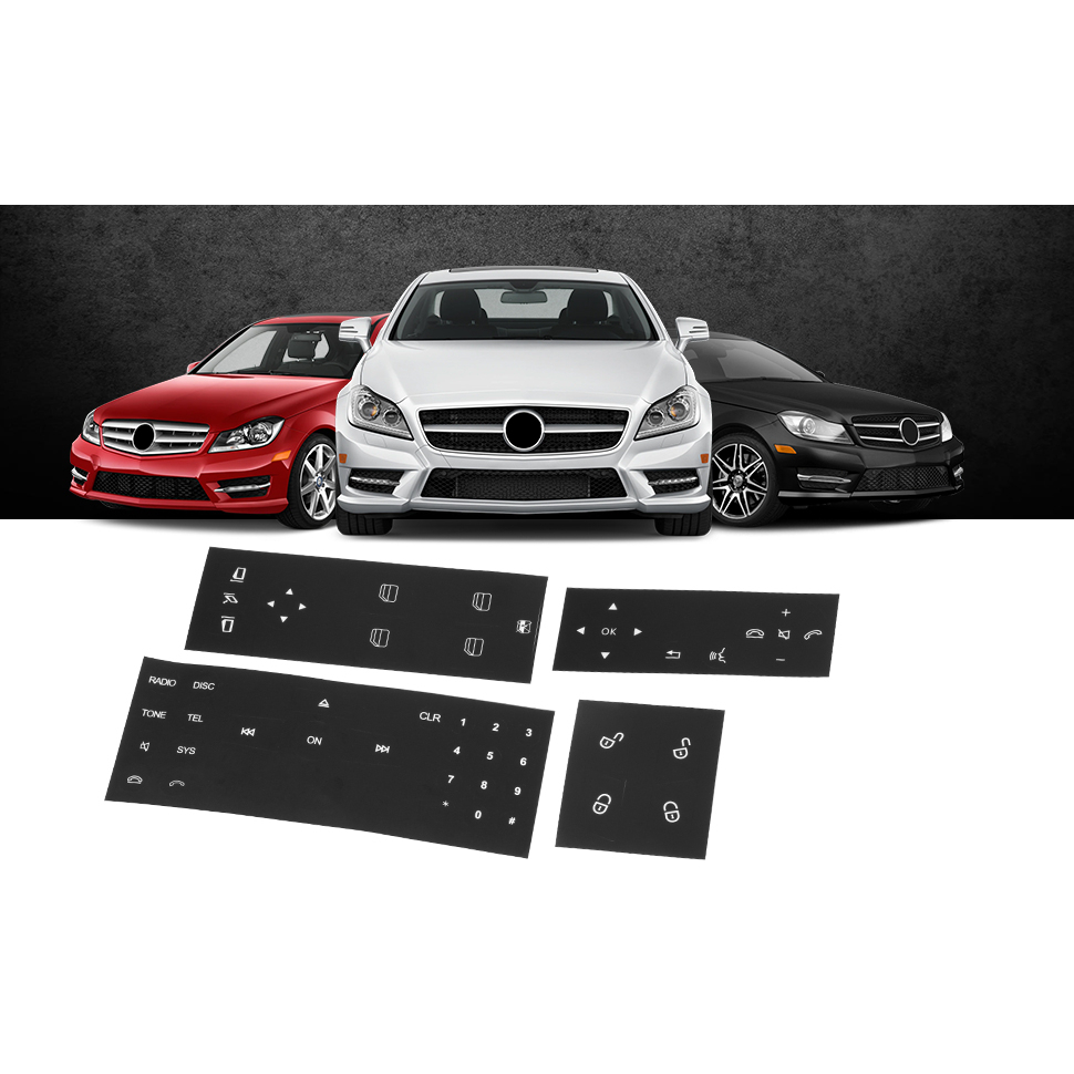 Car Sticker Pack Button Repair Kit Steering Wheel | Window Switch ...