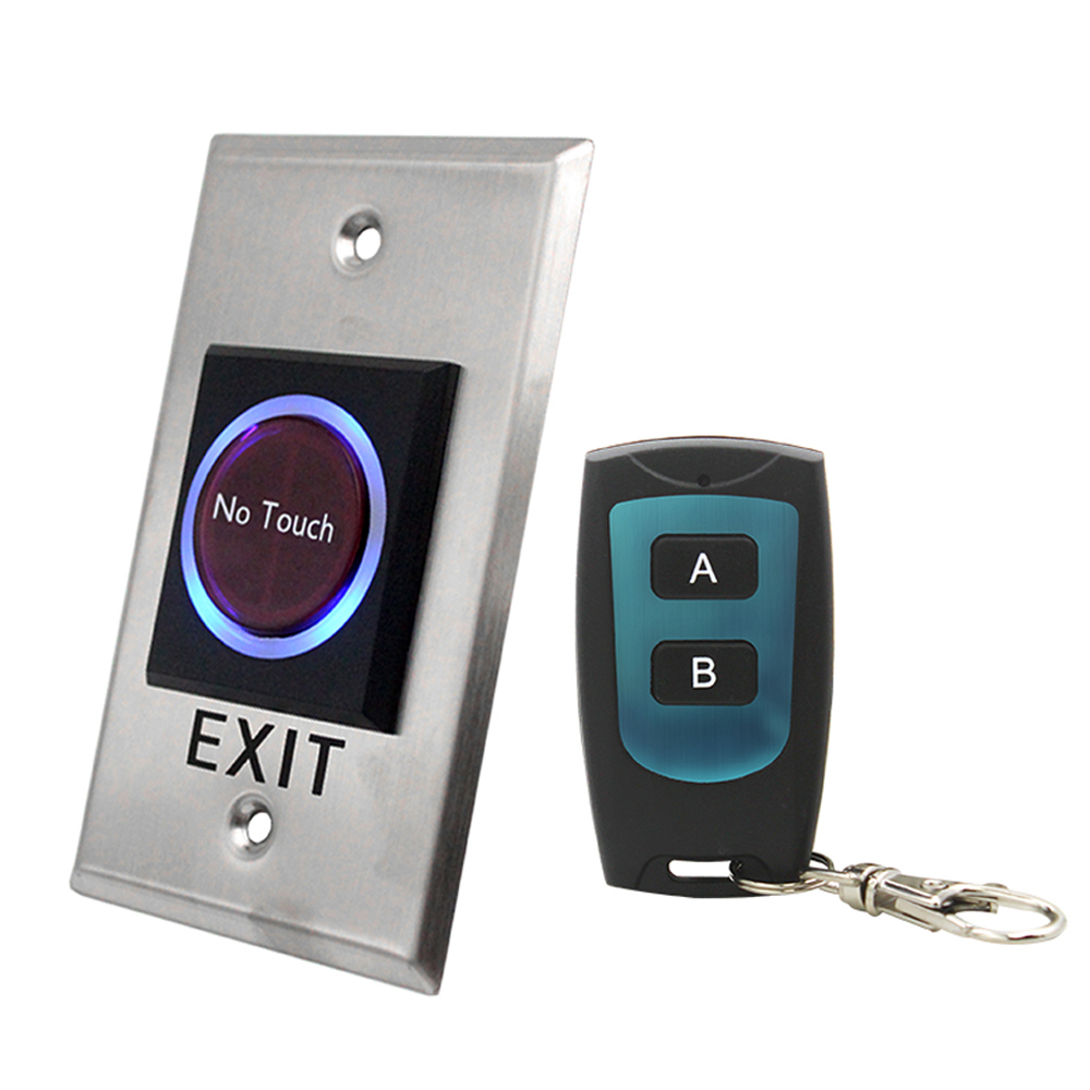 Touchless Infrared Induction Door Release EXIT Button with 2 Channels ...