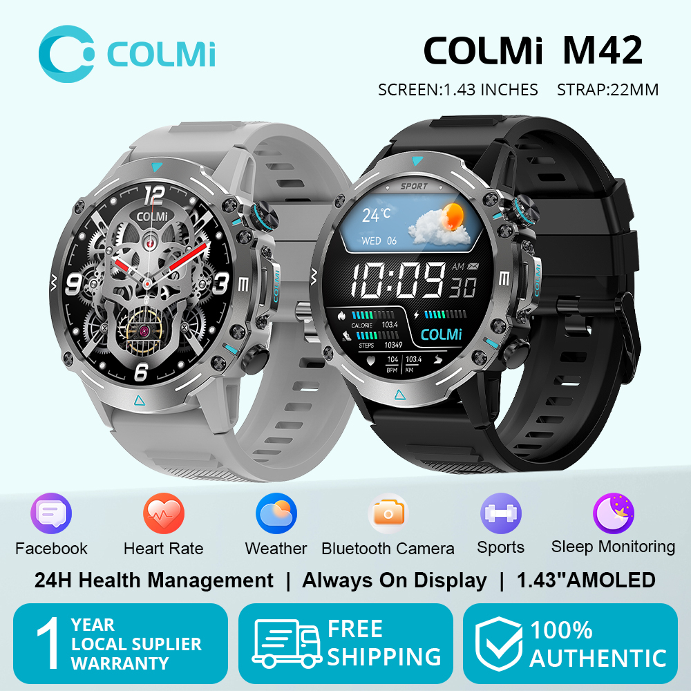 COLMI M42 Smart Watch AMOLED Screen 410mAh IP68 Waterproof Calculator ...