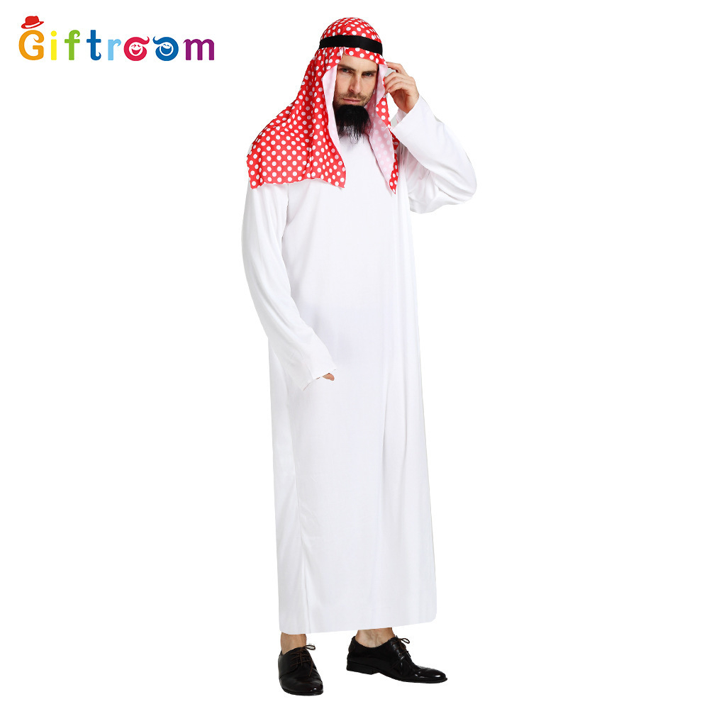 Costume Adult Arab Prince Costume Male Middle East Ali Baba Sheik Costumes Halloween Purim