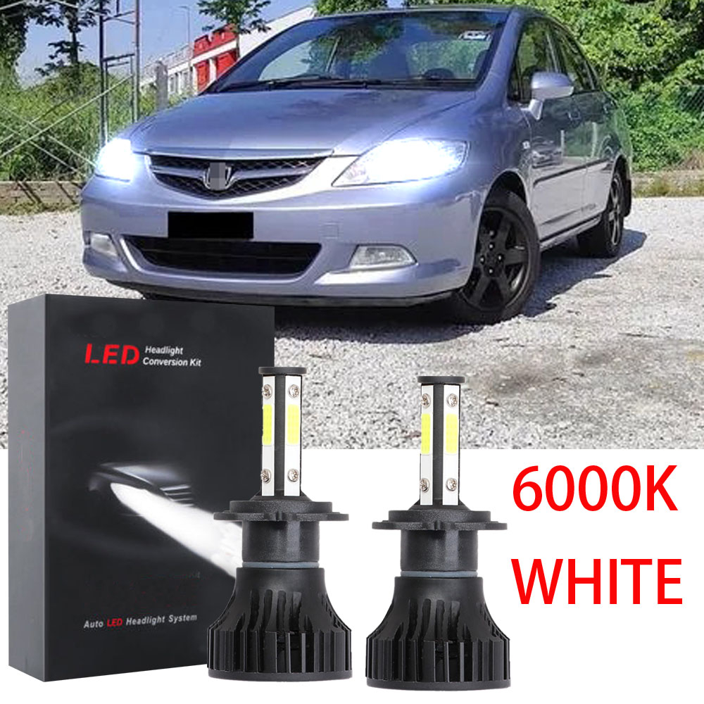 For HONDA CITY SEL GD6 GD8 2006 2007 2008 Car Headlight Lamp Bulbs - 6000K LED Bulbs Kit Replace ...