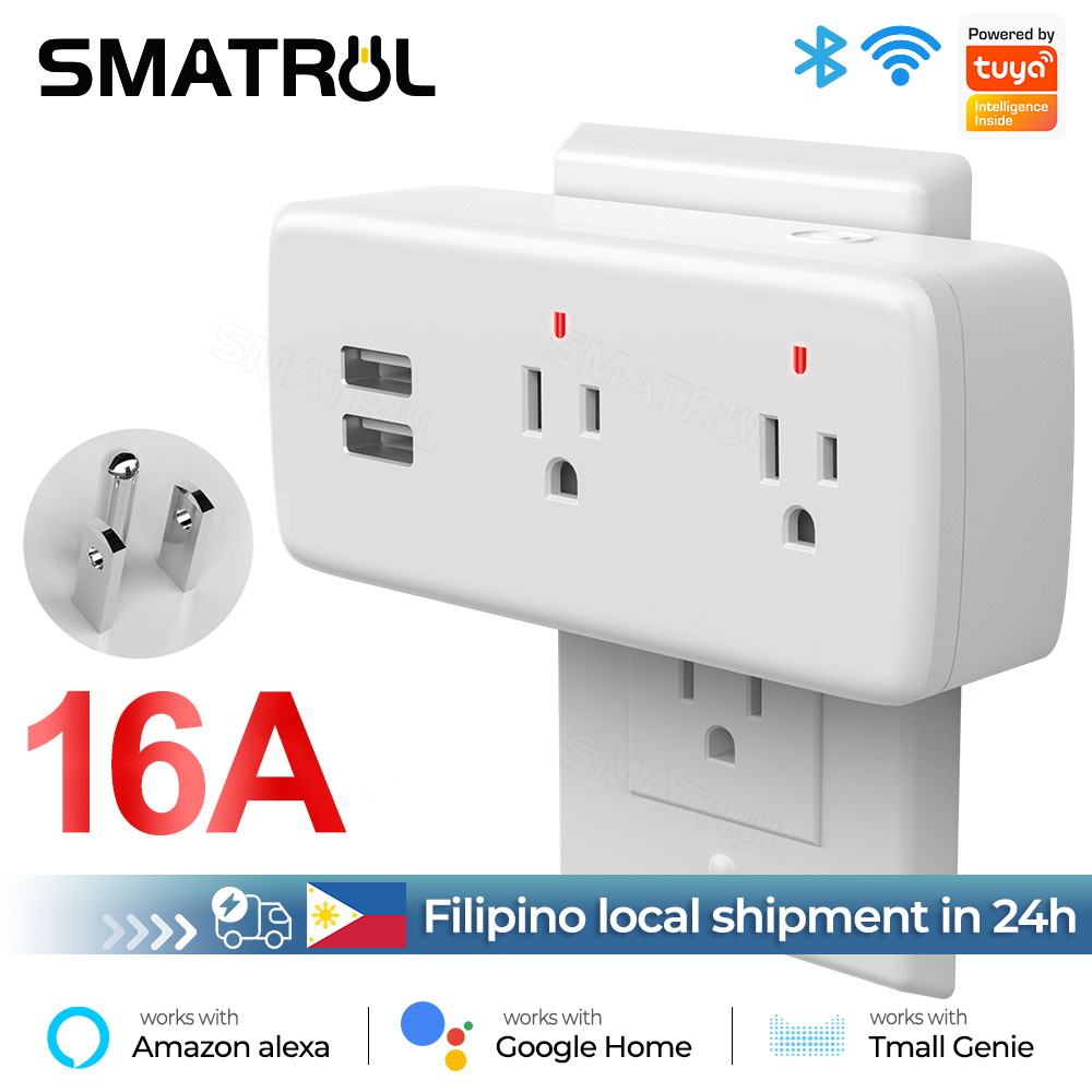 SMATRUL Tuya Wifi Smart Usb Socket Power Strip 16a Us Plug Adapter ...
