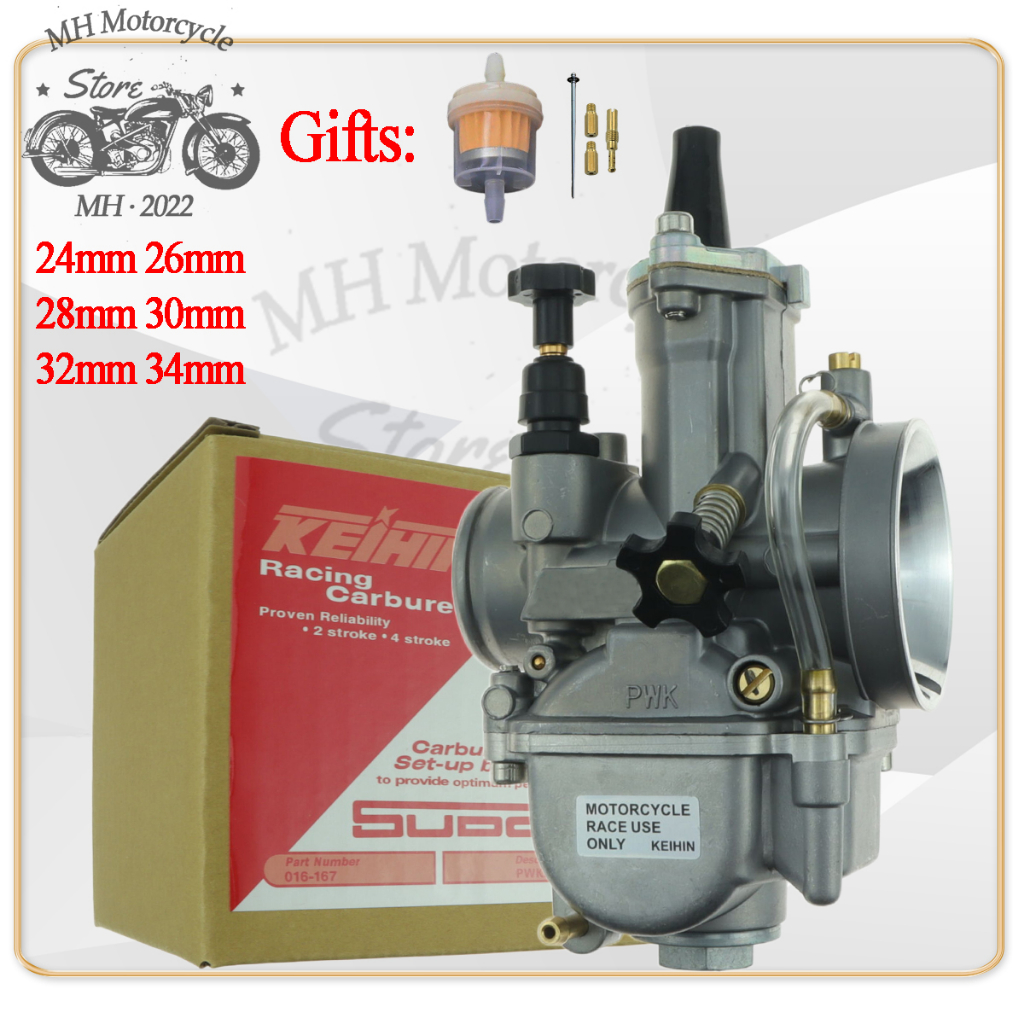 Keihin Sudco Racing Flat Slide Carburetor Carb PWK KR150 24MM 26MM 28MM 30MM 32MM 34MM with ...