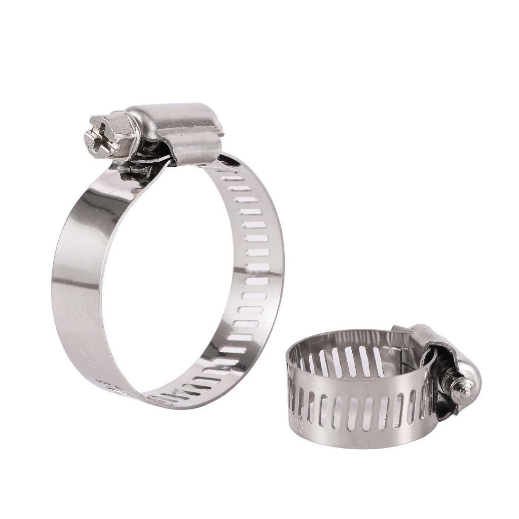 3Pcs Stainless steel pipe clamp 201 hose clamps screw worm drive clamp ...