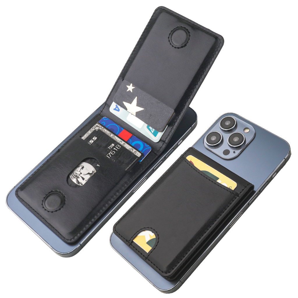 iPhone Leather Wallet with MagSafe card case | Shopee Philippines