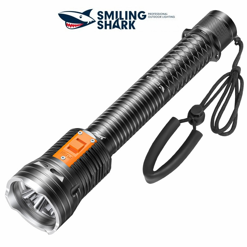 SMILINGSHARK Powerful Diving Flashlight IPX8 Waterproof Flash Light Led ...