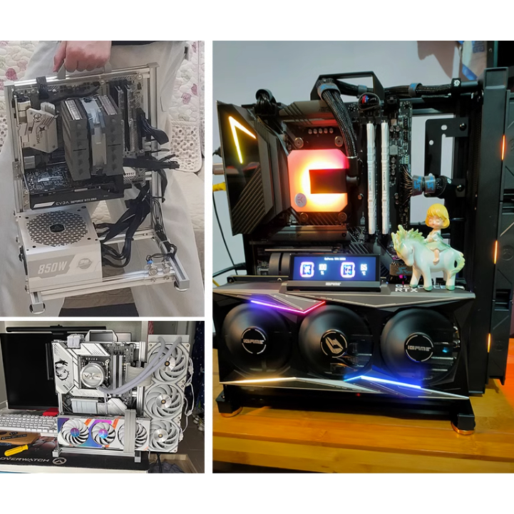 Open Computer Case vertical, transparent, creative and personalized ...