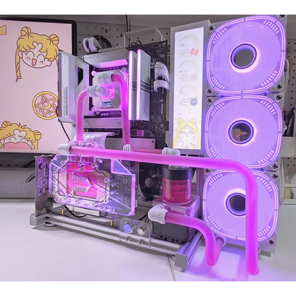 Open Computer Case vertical, transparent, creative and personalized ...