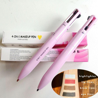 4 In 1 Makeup Pen Waterproof Cosmetic Pencil 4 Color Multi-function ...