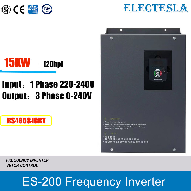 Single phase 220V to three phase 220V 15KW frequency inverter heavy ...