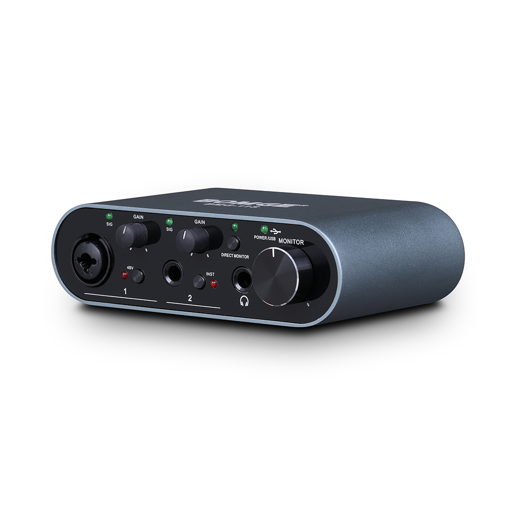 BOMGE BMG11S 3rd Gen USB Audio Interface, for the Guitarist, Vocalist, Podcaster or Producer ...