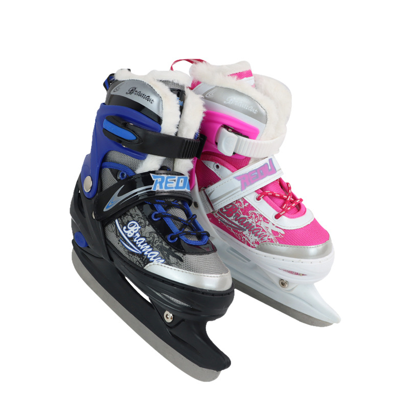 adjustbale size 31-42 adult man women ice skate figure ball kenife ice ...