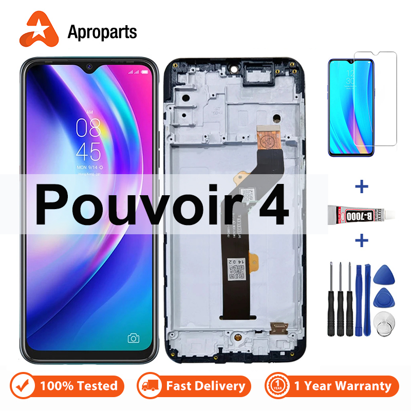 For Tecno Pouvoir 4 LC7 Pouvoir 4 Pro LCD Display Touch Screen ...