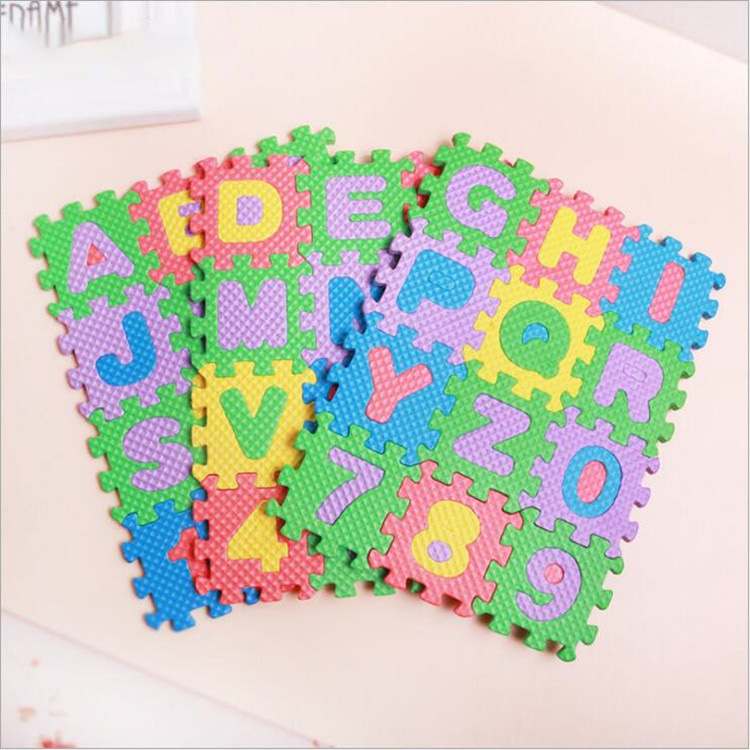 【36pcs】Alphanumeric EVA Play Mat Baby Crawling Mat Learning Walking Mat ...