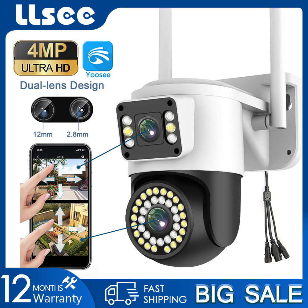 LLSEE, YOOSEE camera, 4K, 8MP, PTZ, CCTV WIFI camera, outdoor ...