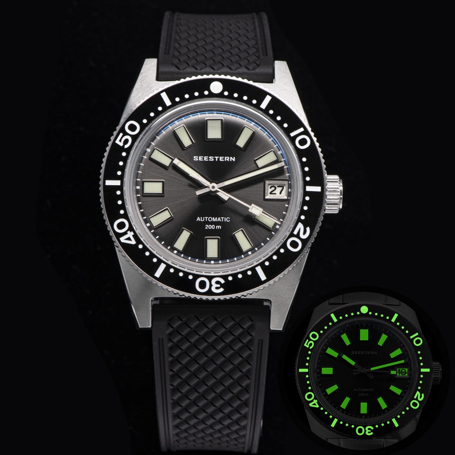 SEESTERN 62MAS Diver's Watch Original 37mm Case Diameter Nh35 Automatic ...
